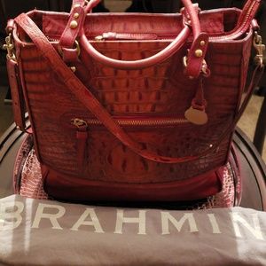 Brahmin | Bags | Brahmin Red Handbag And Wallet | Poshmark